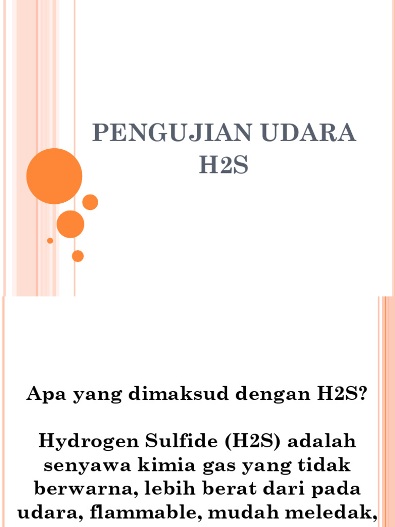 Pengujian Udara H2S | PDF