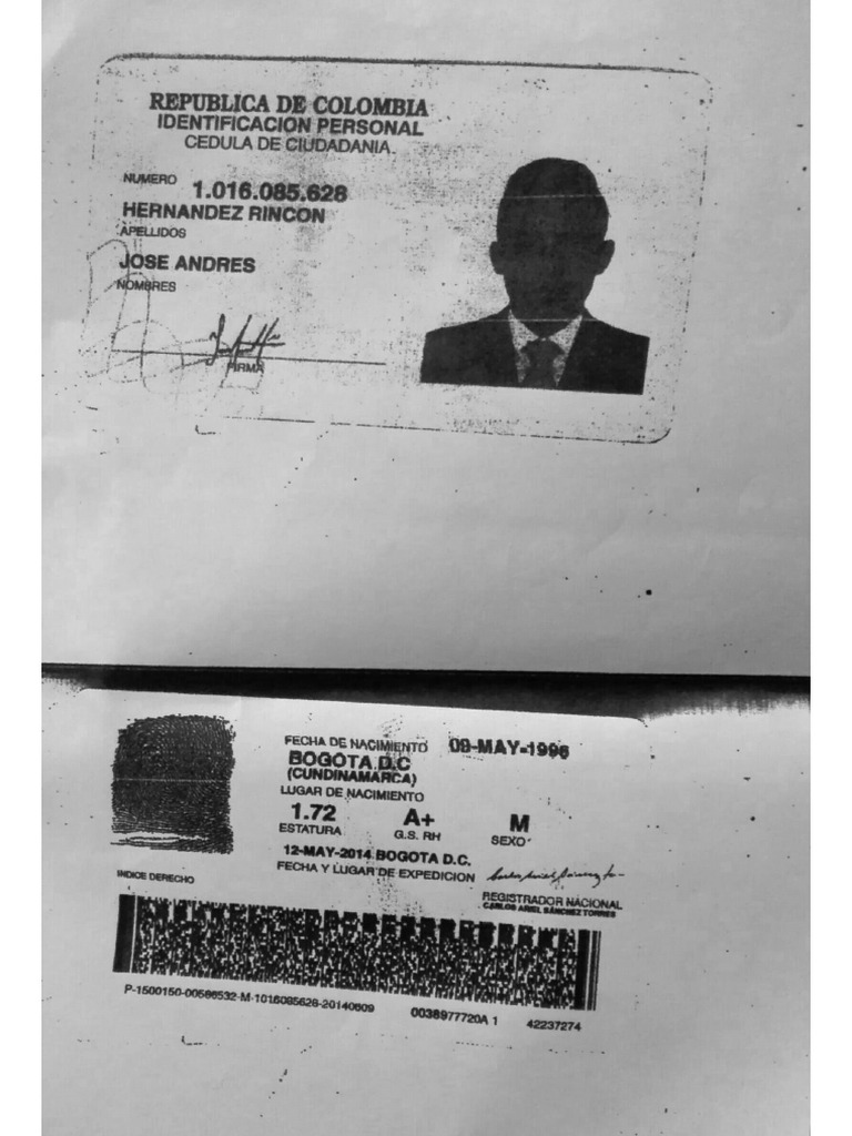 Fotocopia Andrés Cédula (1) - 2 | PDF