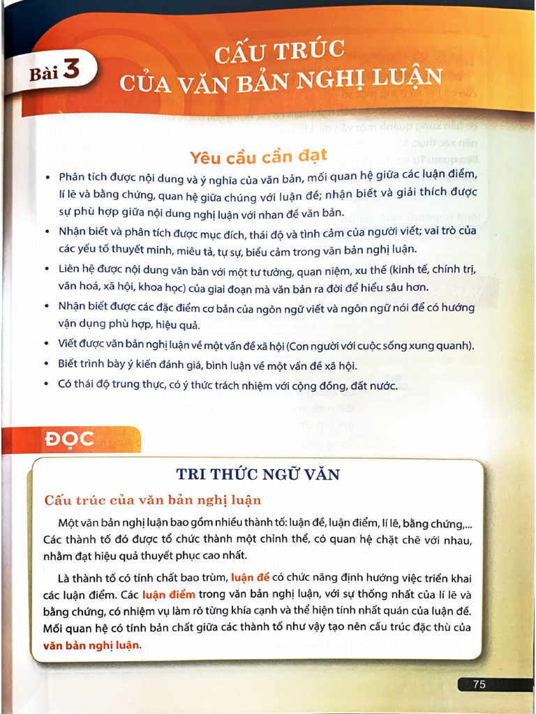 SGK 11 - Bài 2 - Đọc VB1 | PDF