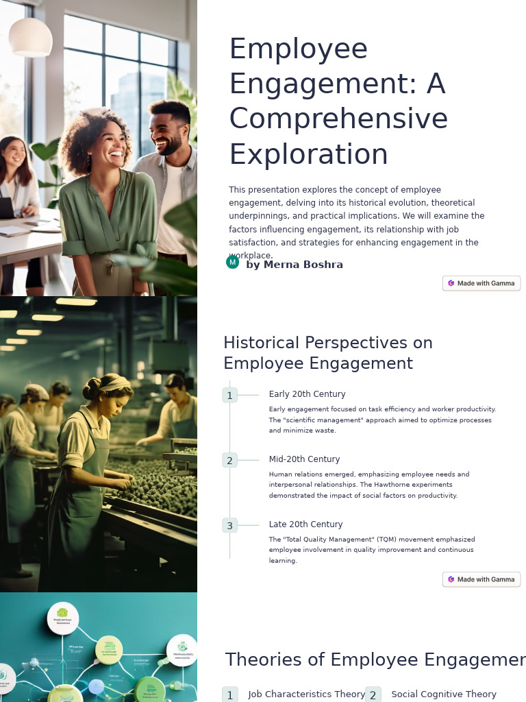 Employee Engagement A Comprehensive Exploration | PDF