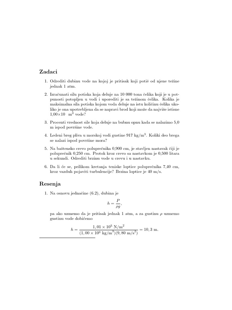 7_5_ZADACI_elementi_mehanike_fluida | PDF