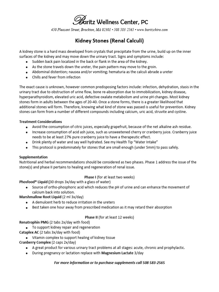 Kidney Stones | PDF