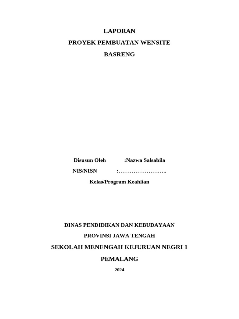Laporan Website | PDF