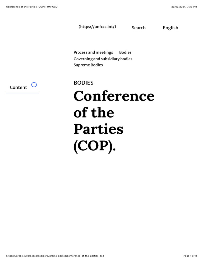 Cop Unfccc | PDF