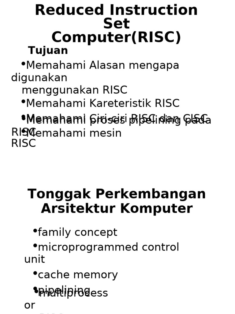Reduced Instruction Set Computer | PDF