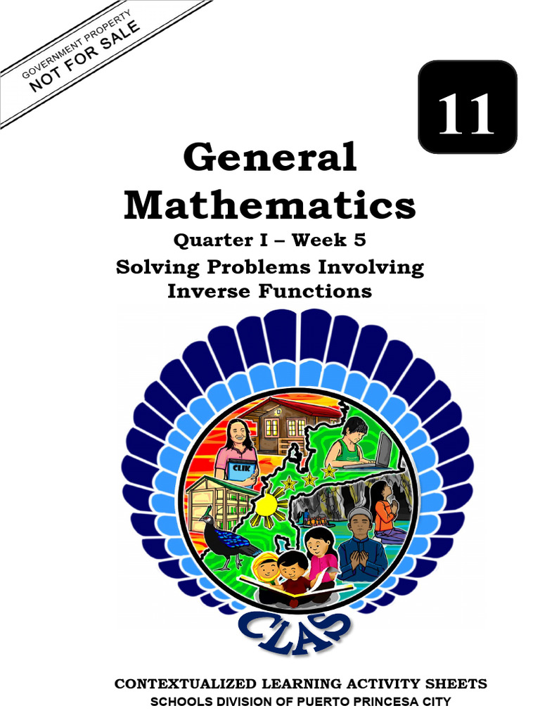 Q1 CLAS 5 General-Mathematics - Solving-Problems-Involving-Inverse-Functions | PDF