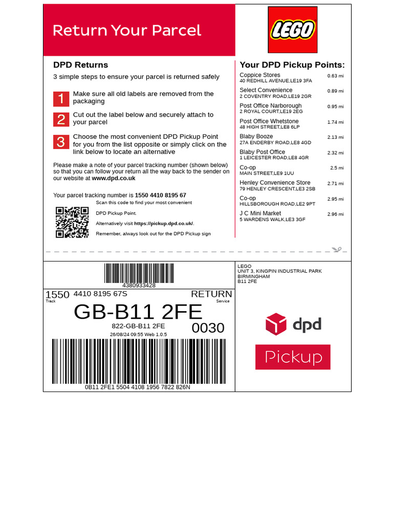 Returns Label Lego | PDF