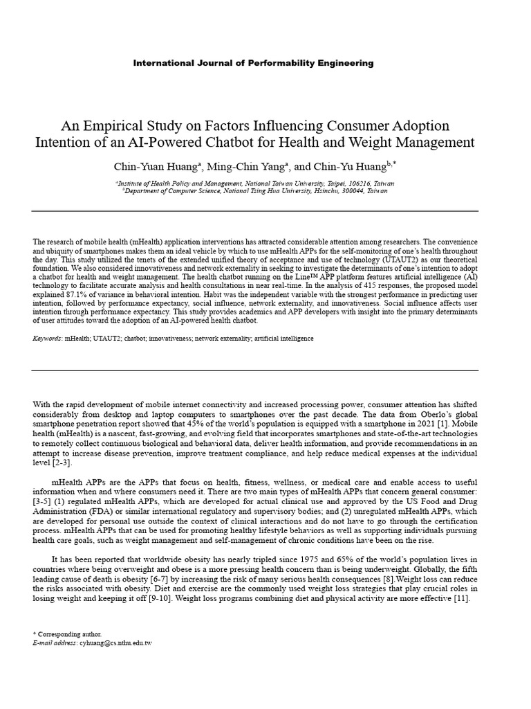An Empirical Study On Factors Influencing Consumer Adoption Intention ... An Empirical Study On Factors Influencing Consumer Adoption Intention ...