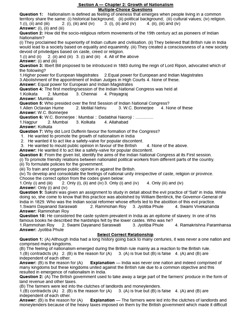 2 - Growth of Nationalism | PDF