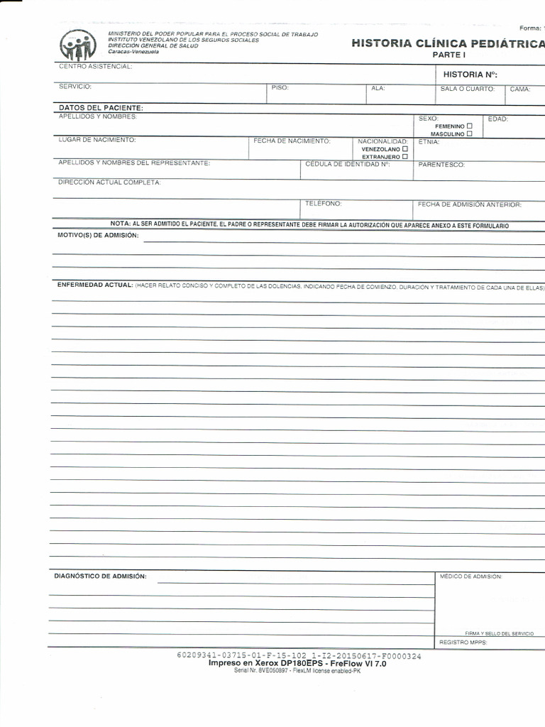 Formato HC IVSS | PDF