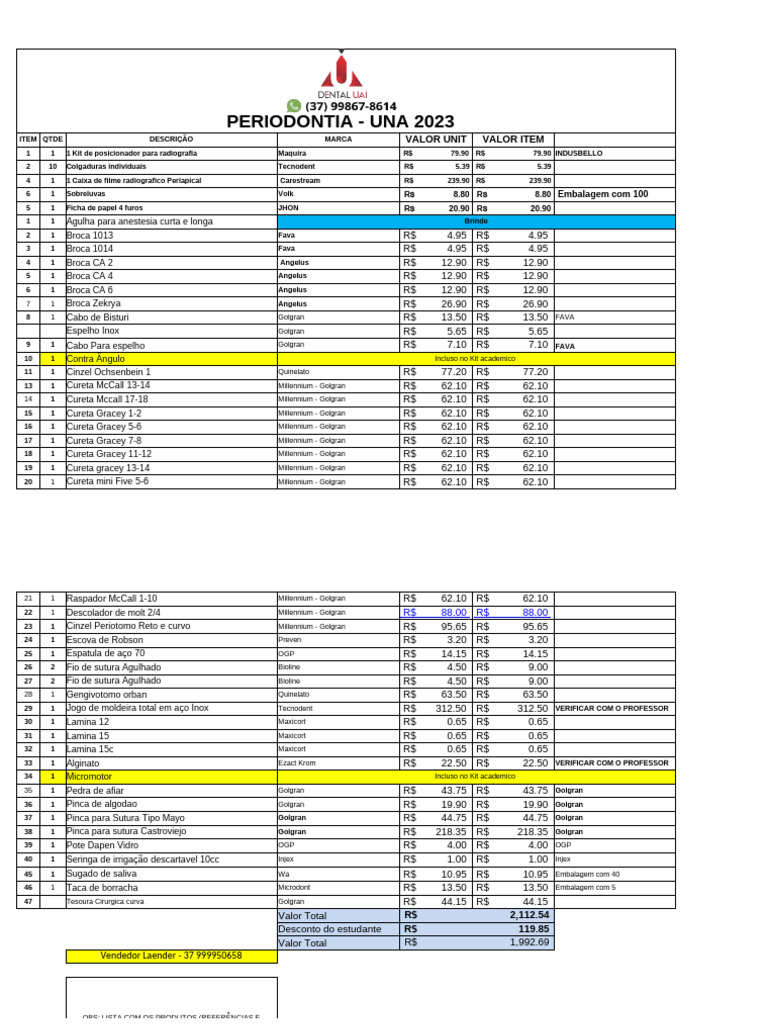 PERIODONTIA +estomatopatologia e Imaginologia 2023 Com Desconto Corrigida - COMPLETA | PDF