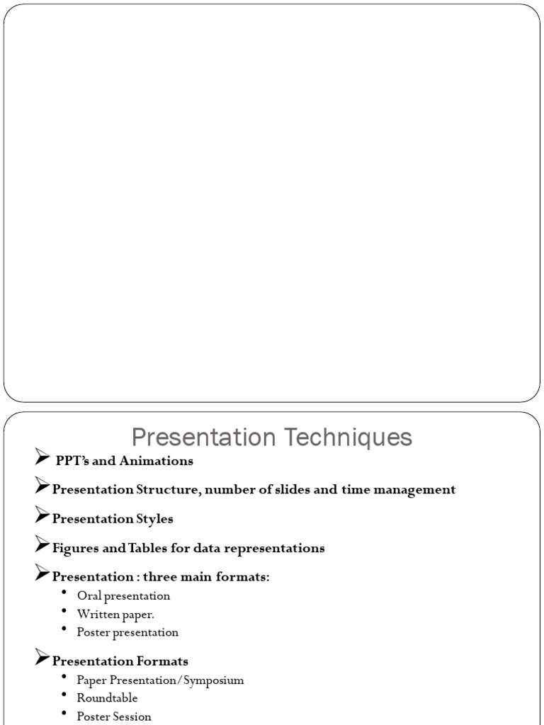 Presentation Techniques | PDF