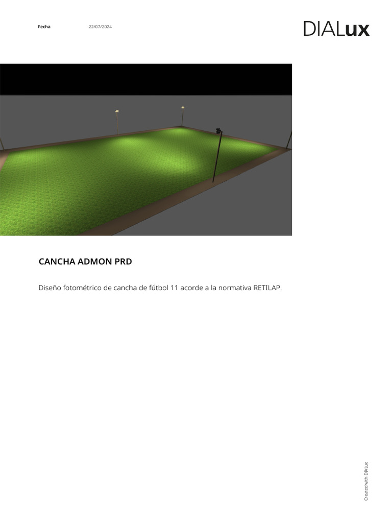 CANCHA ADMON PRD - Informe | PDF | Color | Ligero