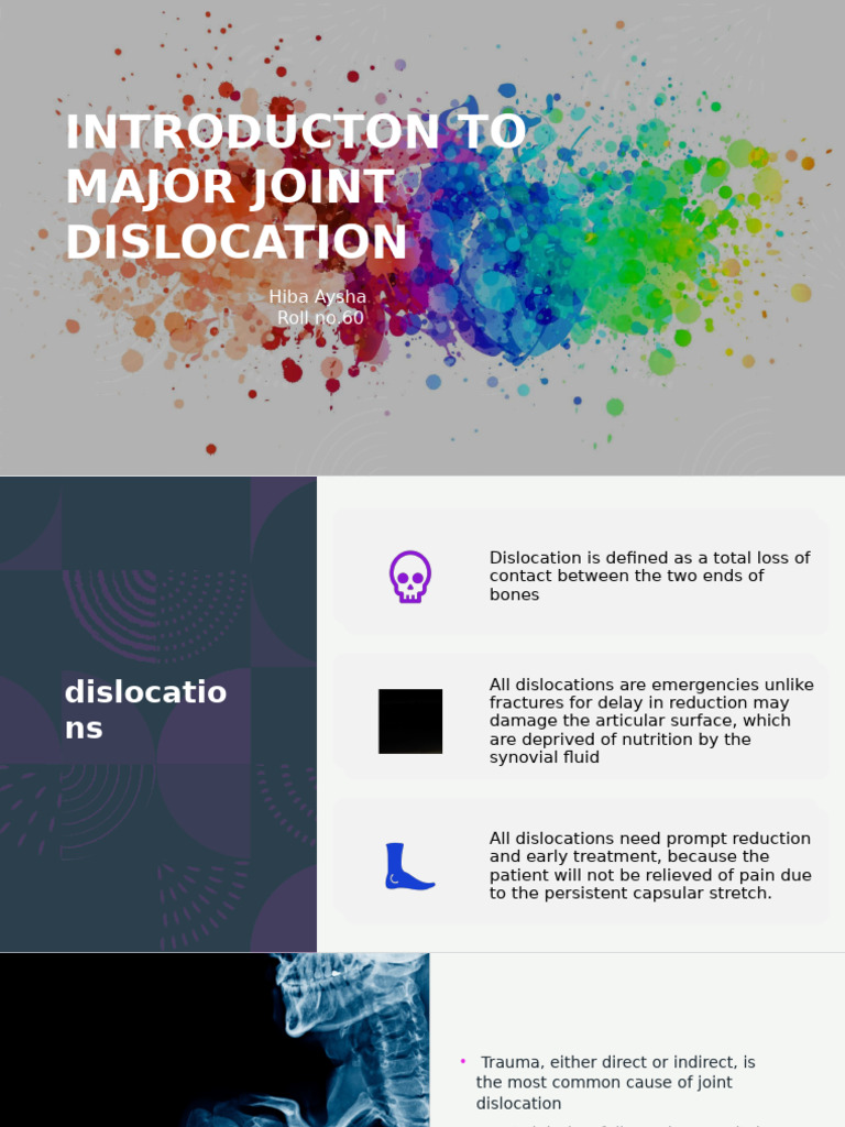 Orthopedic Major Joint Dislocation | PDF