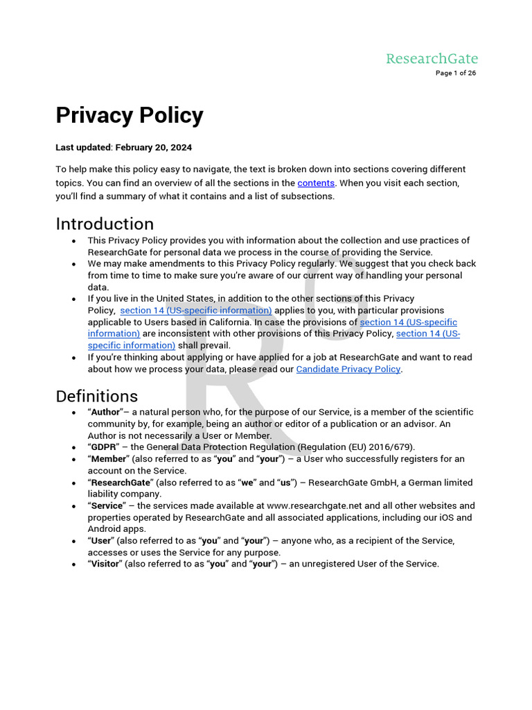 Privacy Policy | PDF