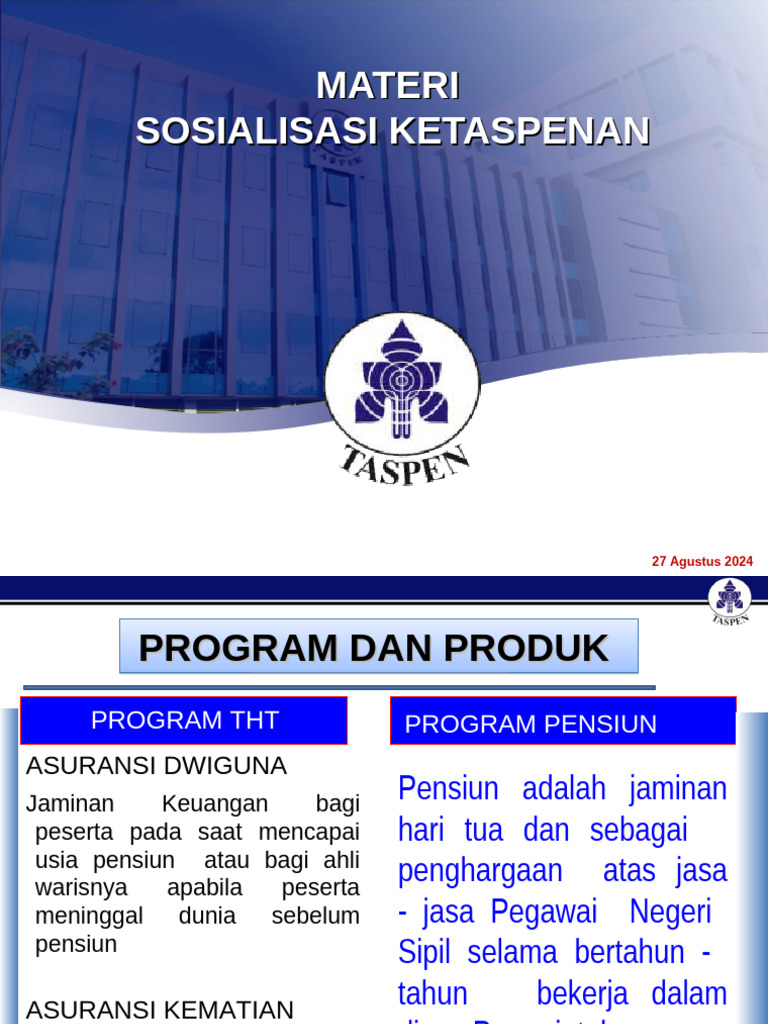 Sosialisasi Peserta Taspen | PDF