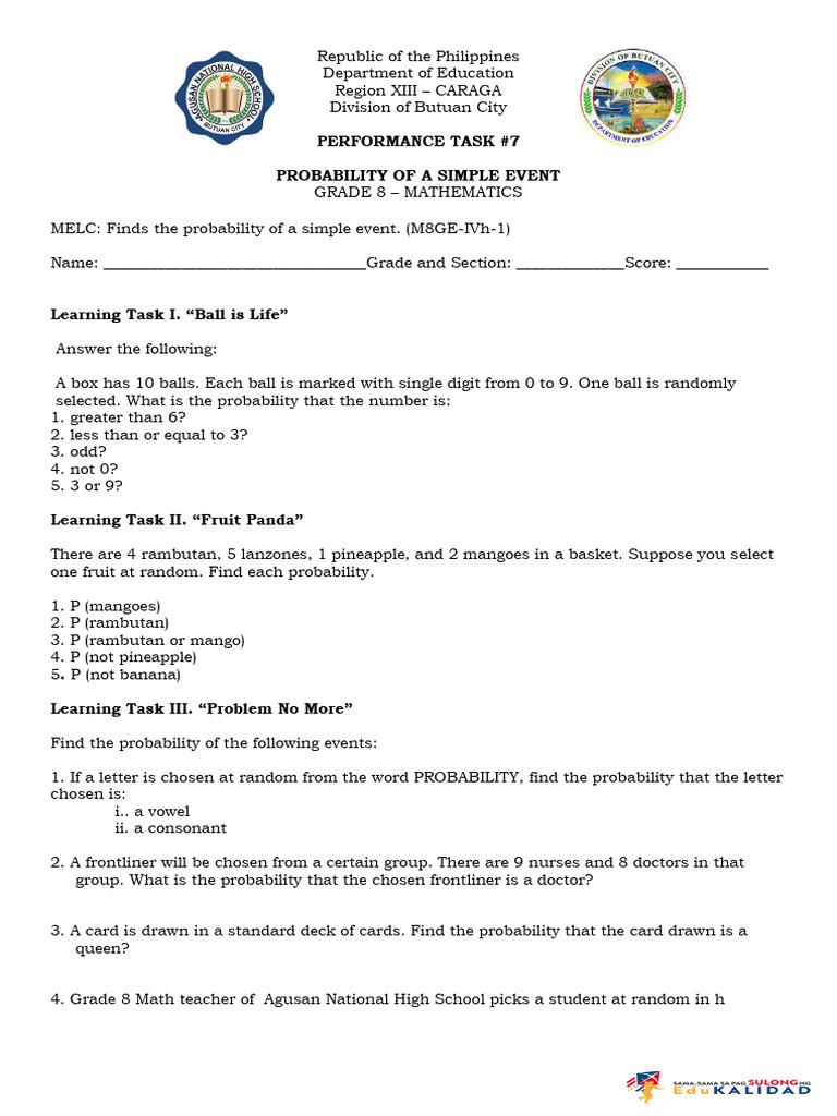 G8 Q4 Performance Task 7 | PDF