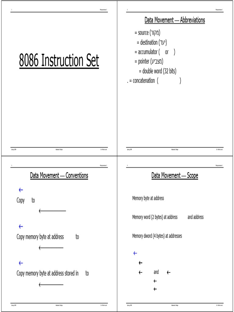 5_8086_Instruction-Set | PDF