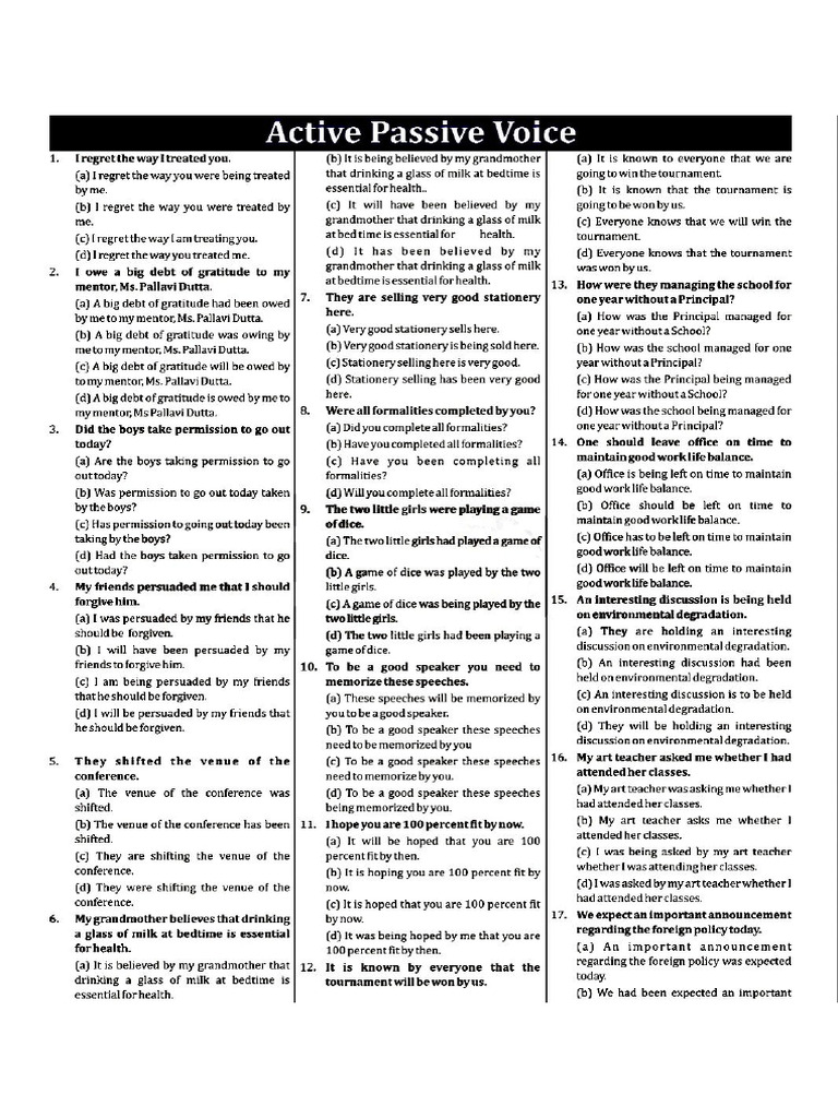 Active Passive | PDF