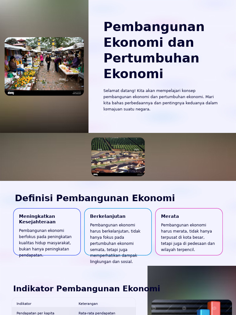 Pembangunan Ekonomi Dan Pertumbuhan Ekonomi | PDF