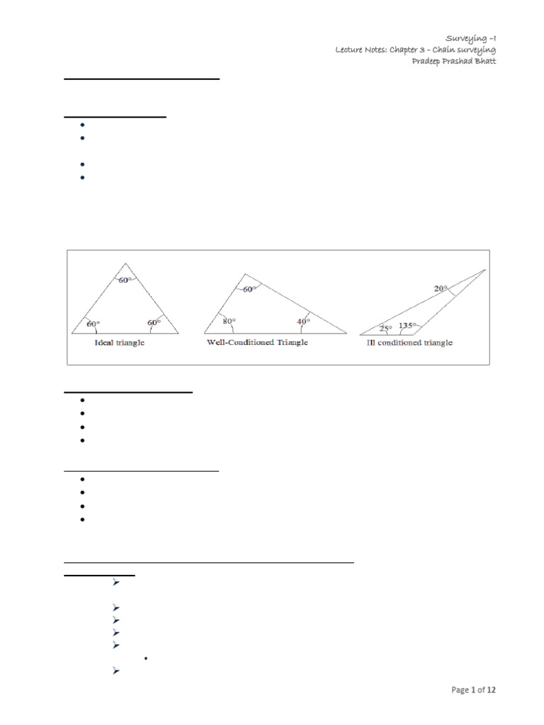 Chapter 3 Chain Survey | PDF