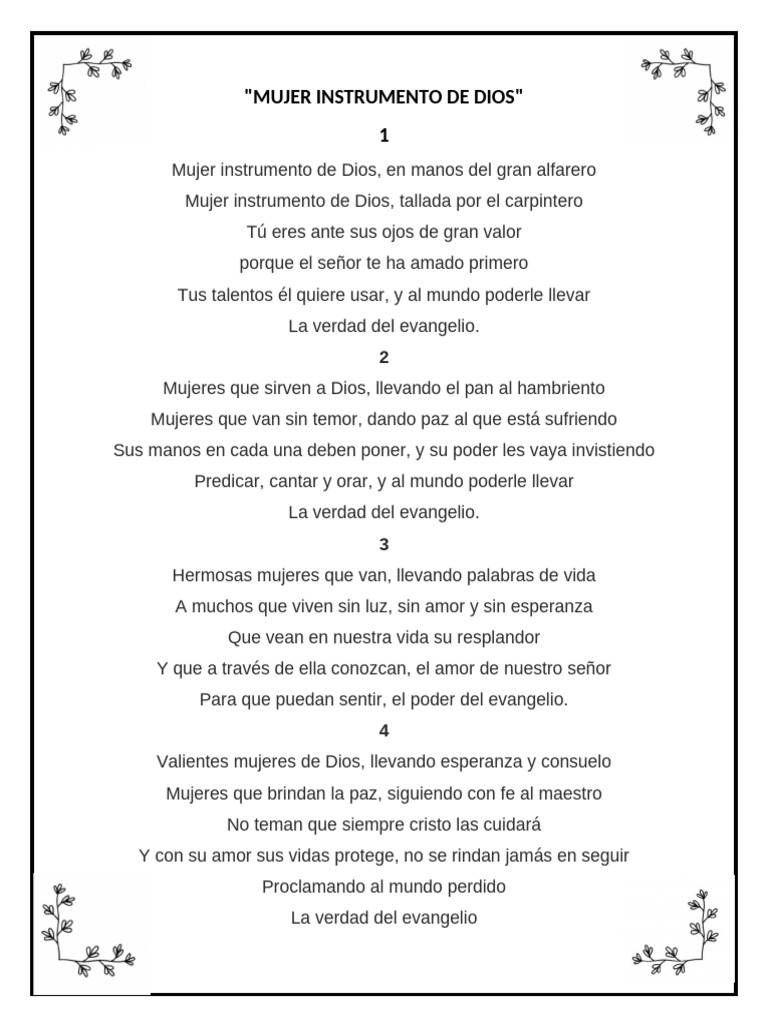 Mujer Instrumento de Dios | PDF