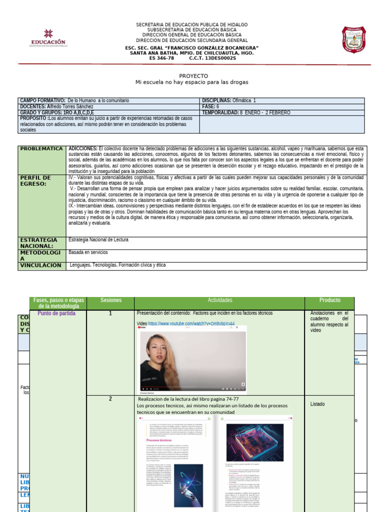 Ofimatica 1 Proyecto 4 | PDF