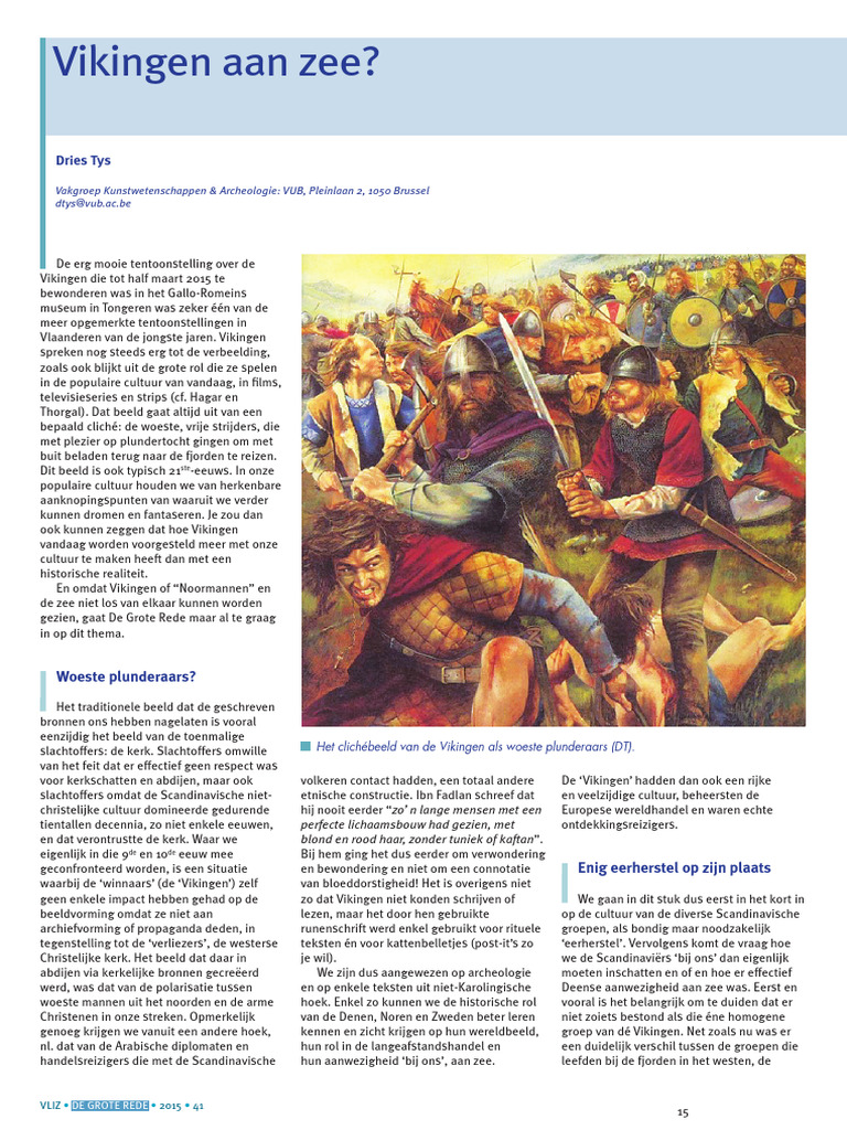Vikingen Aan Zee?: Dries Tys | PDF
