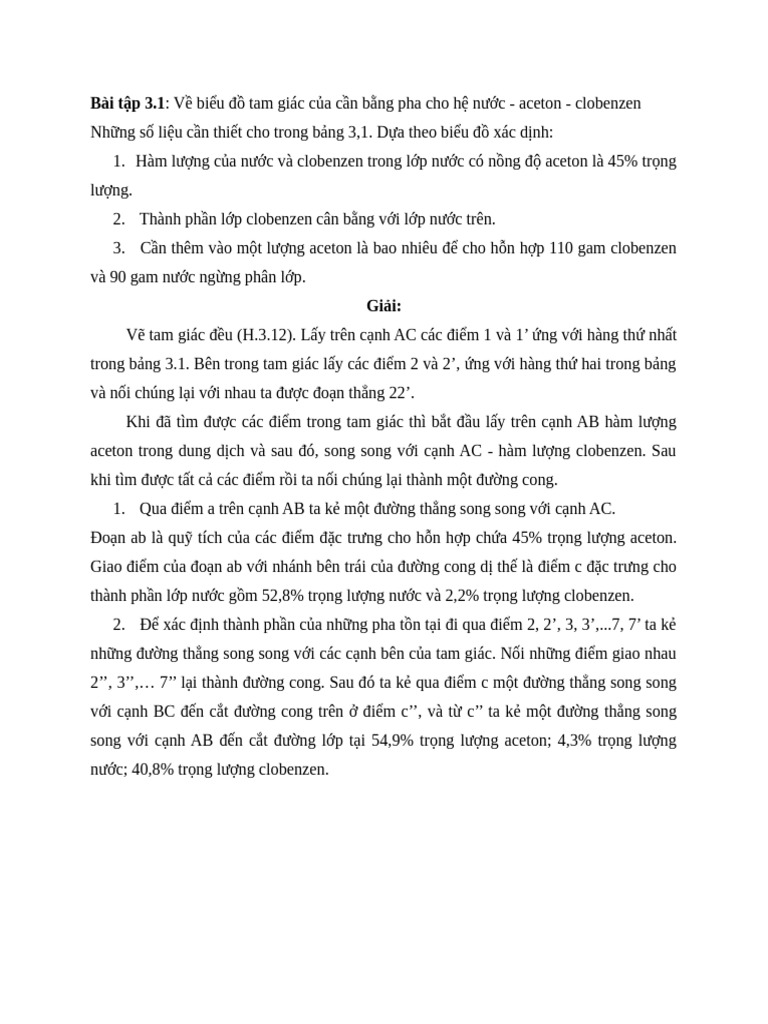 Bài tập trích ly | PDF