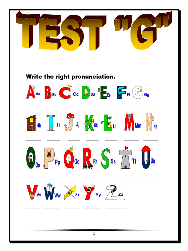 TEST G | PDF