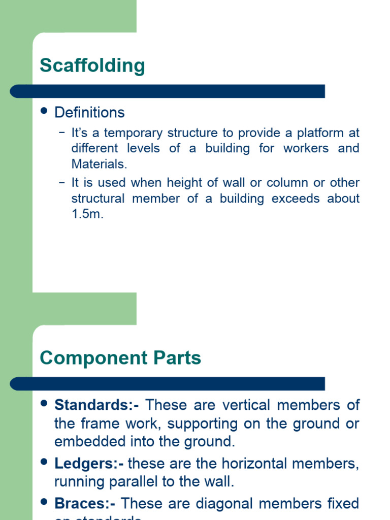 Scaffolding | PDF