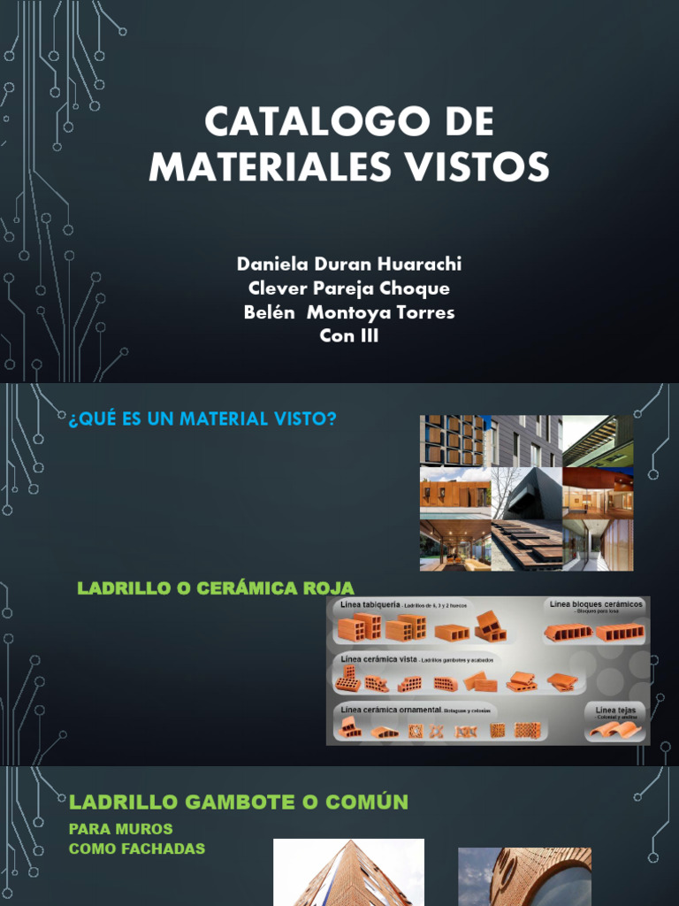 Catalogo de Materiales Vistos | PDF