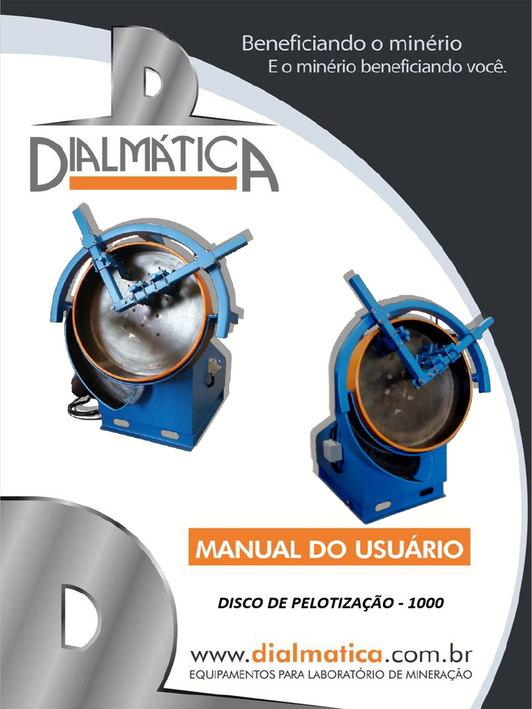 Manual Disco de Pelotização-1000 | PDF