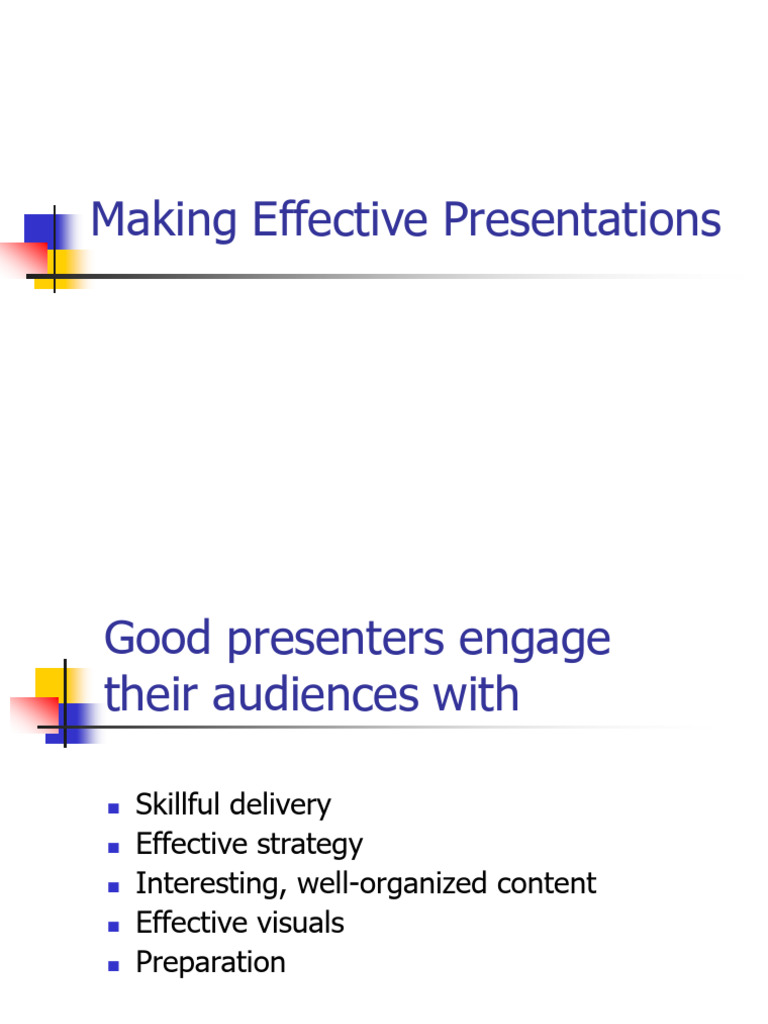 1 Effective Presentation | PDF