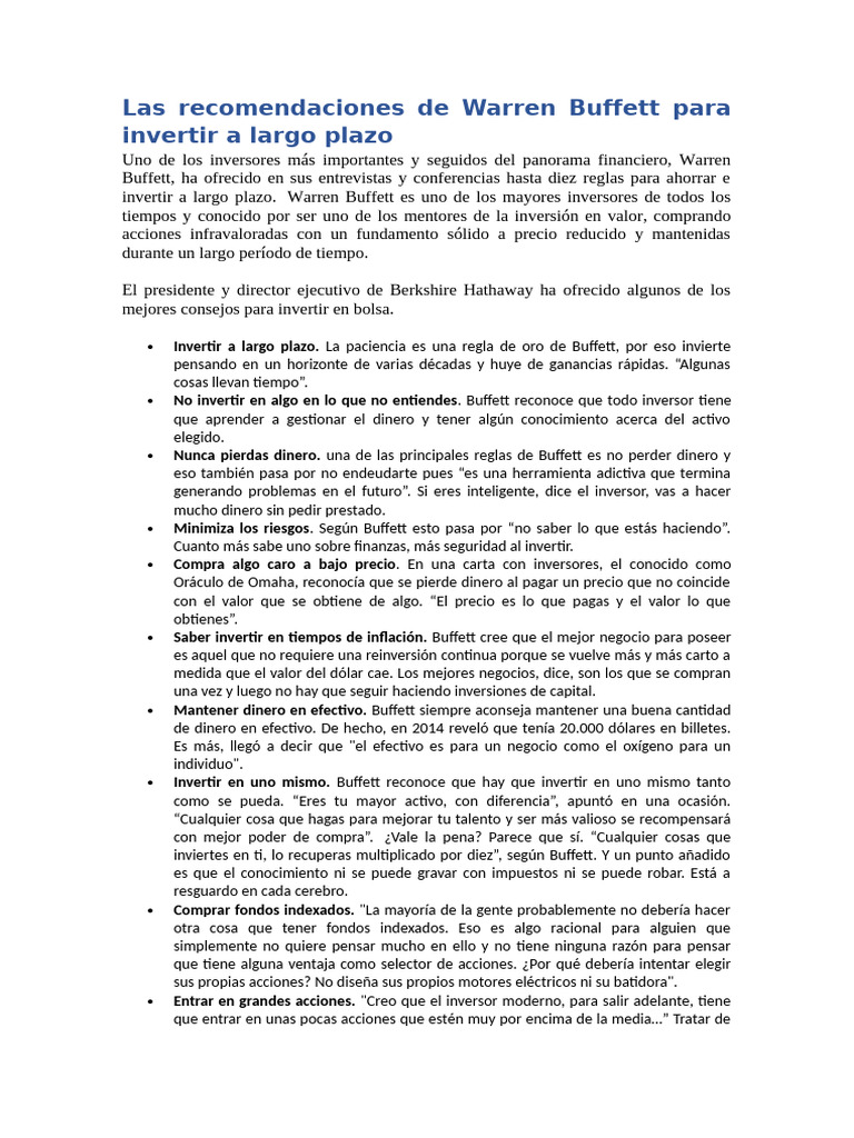 Warren Buffett | PDF