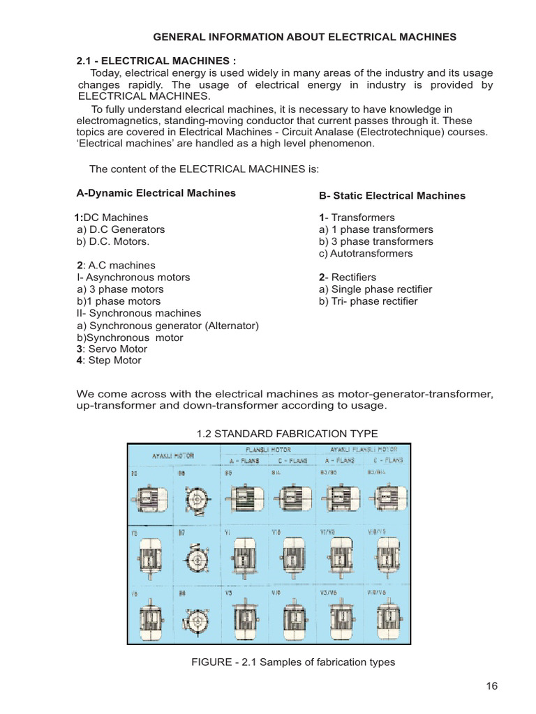 General Information About Electric Machines | PDF