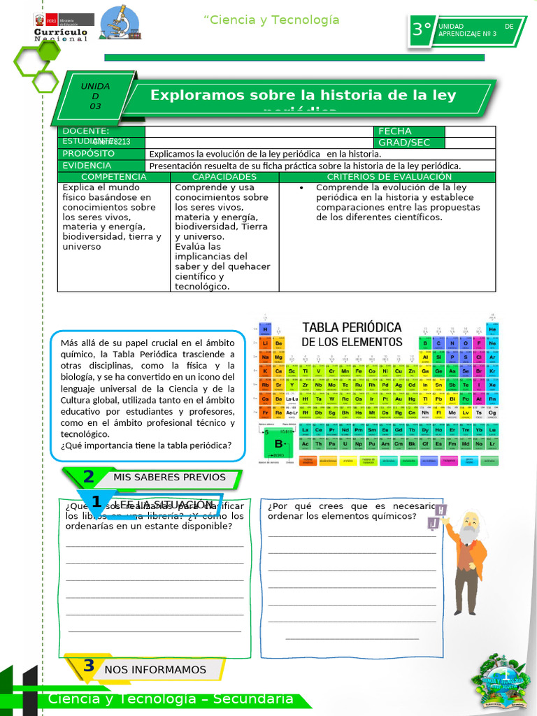 A-3º Act 1 Cyt Und 3 - Sem 1 | PDF