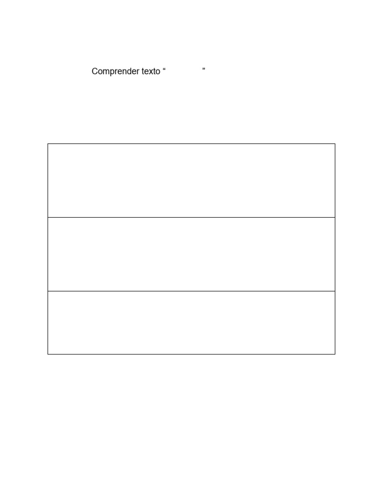 Comprensión Lectora La Cueva | PDF