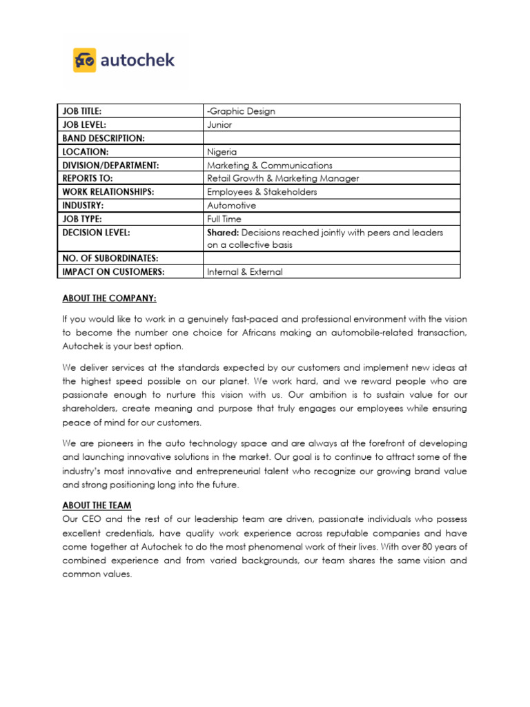 Junior Graphic Designer | PDF