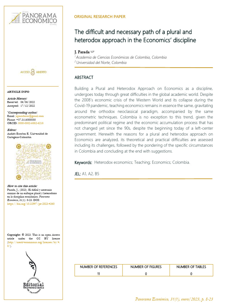 The Plural Approach Economics | PDF