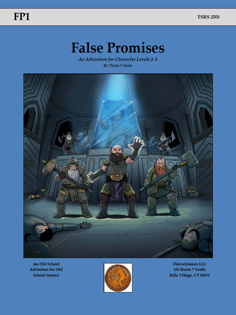 FP1 False Promises (Basic, BX) | PDF | Dwarf (Dungeons & Dragons) | Pub