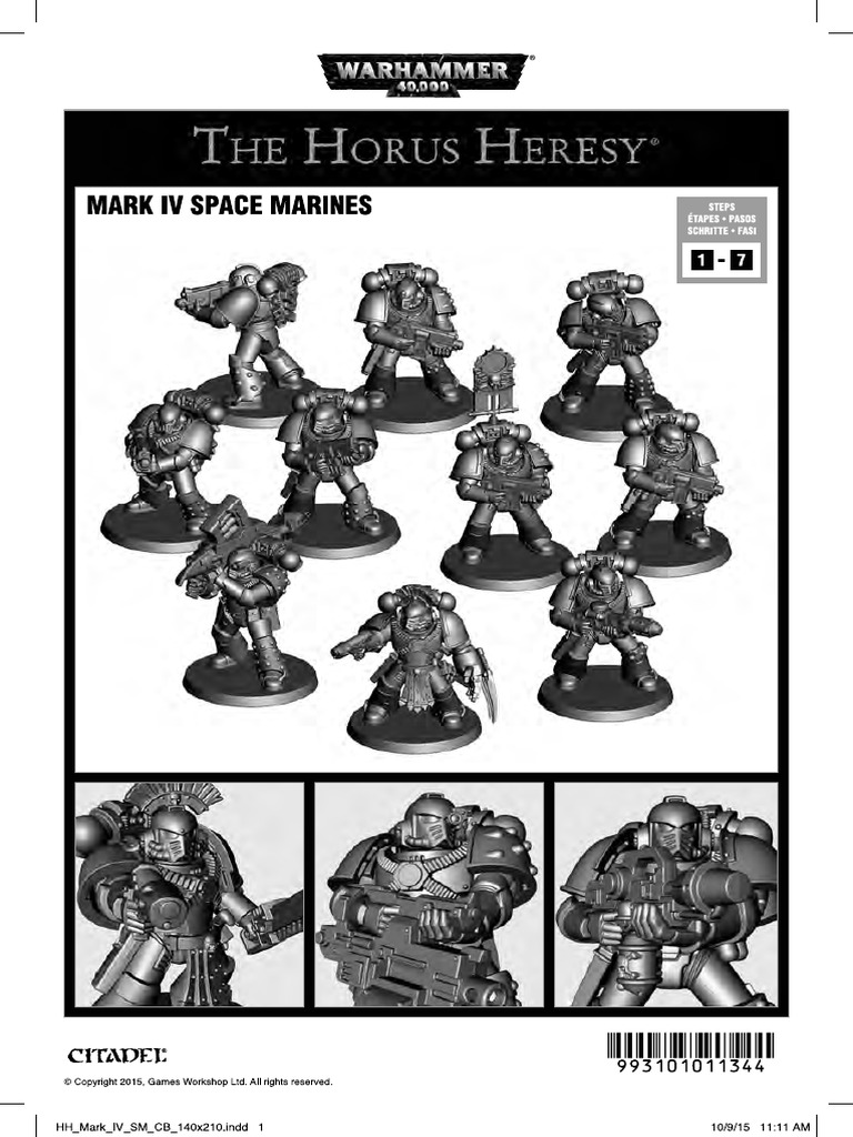 Horus Heresy - MKIV Space Marines | PDF