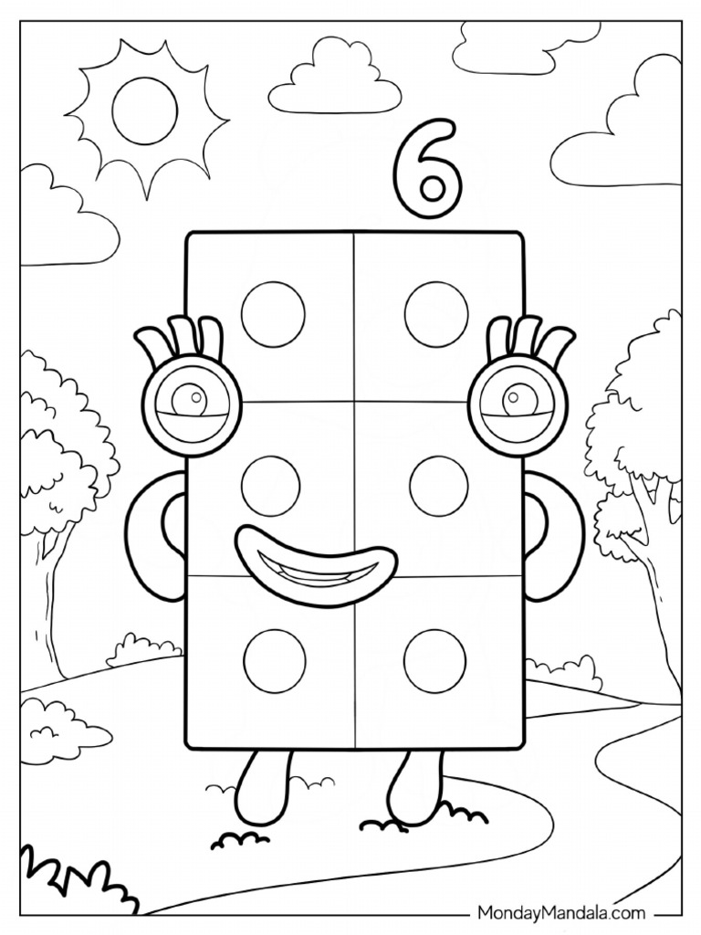 Happy Numberblocks 6 | PDF
