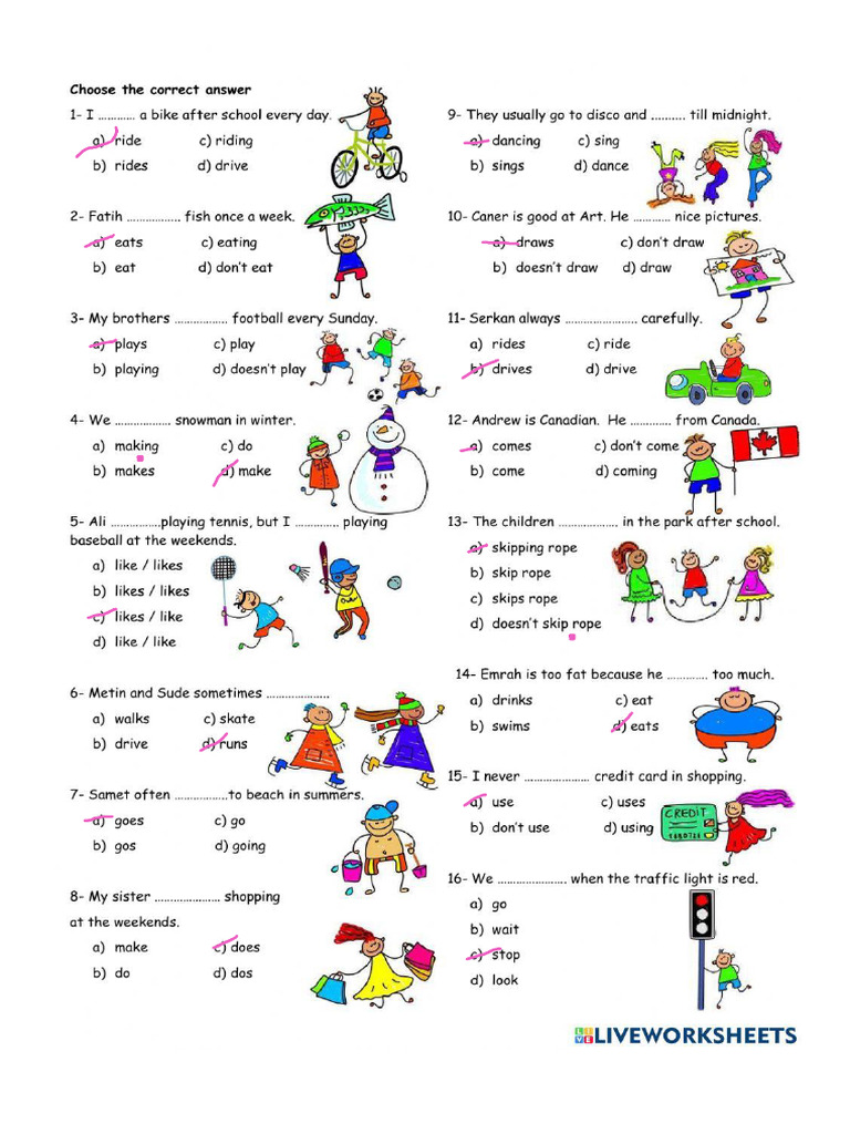 Simple Tense Exercise | PDF