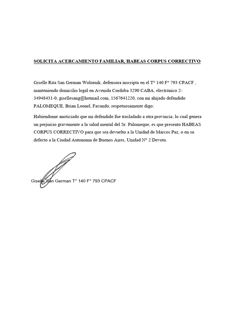 SOLICITA ACERCAMIENTO FAMILIAR - Signed | PDF