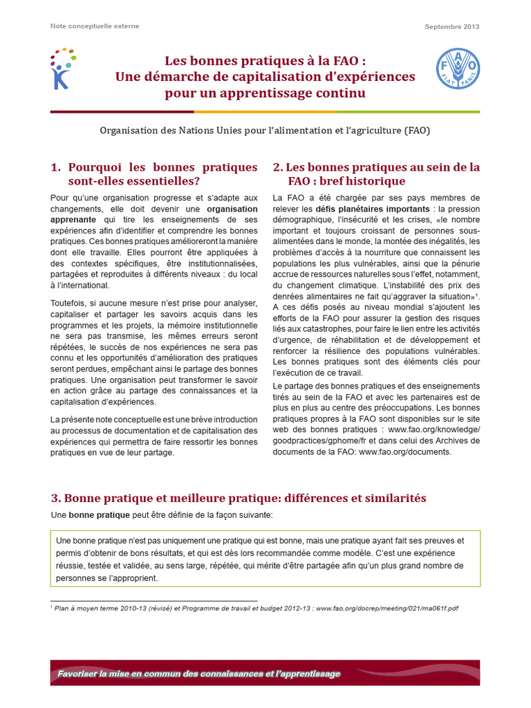 Bonnes Pratiques | PDF