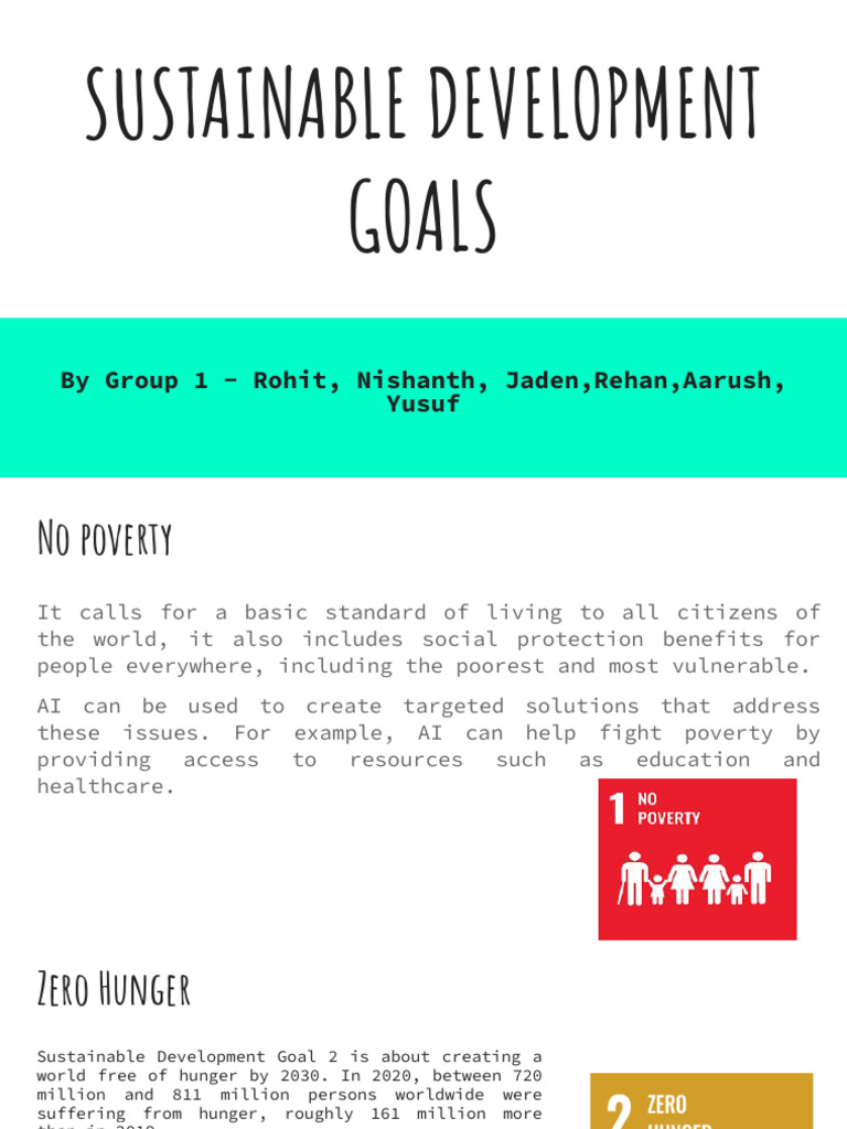 Ai SDG Goals | PDF