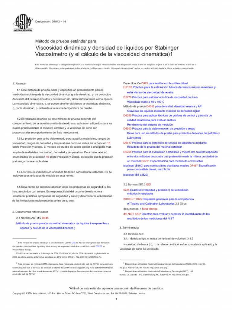 Astm D7042 | PDF | Diesel Fuel