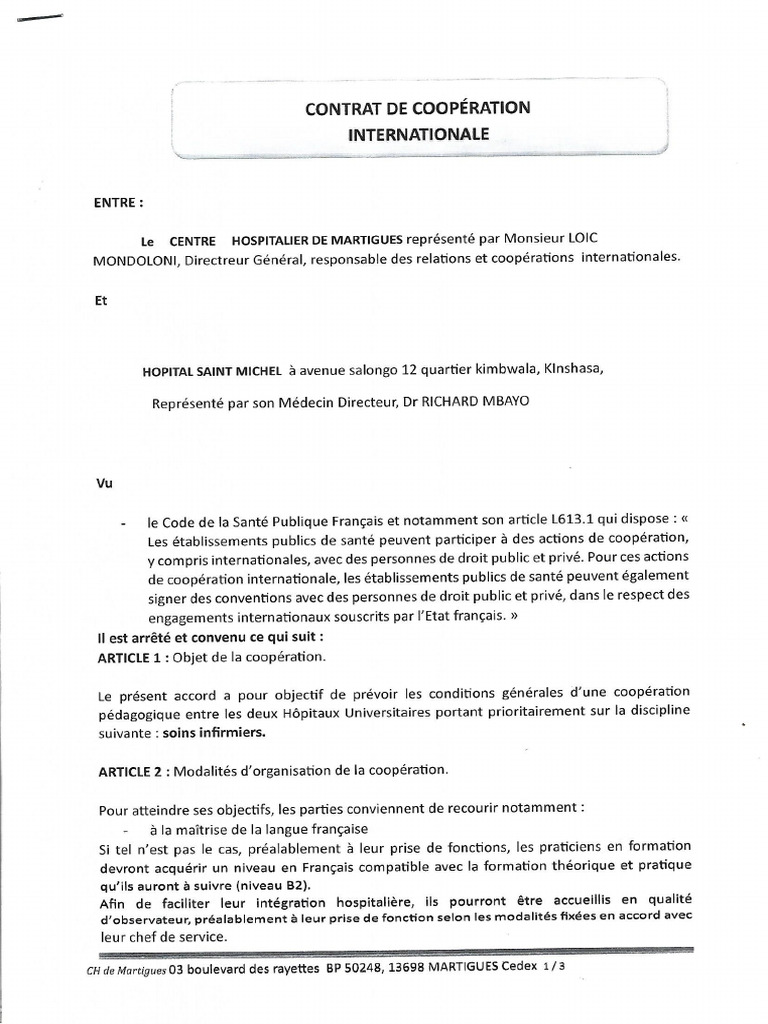 Contrat | PDF