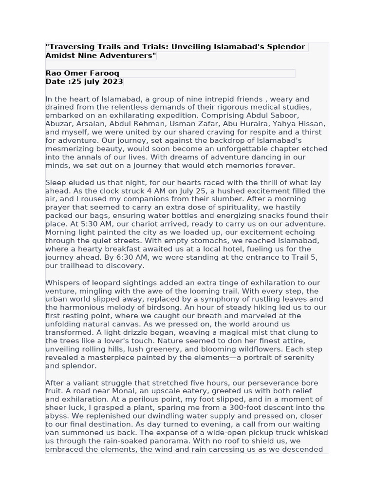 Traversing Trails and Trials | PDF | Art | Poetry